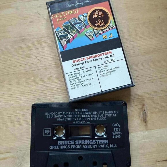 Media | Bruce Springsteen Greetings From Asbury Vintage Cassette Tape ...